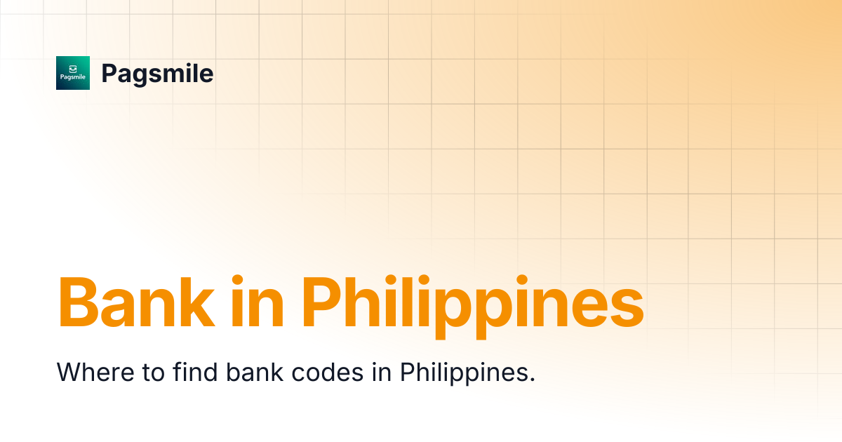 Bank in Philippines | Pagsmile