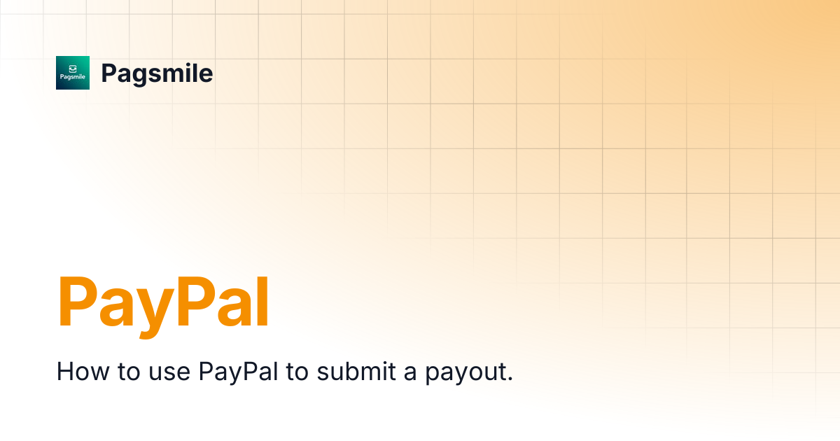 PayPal | Pagsmile