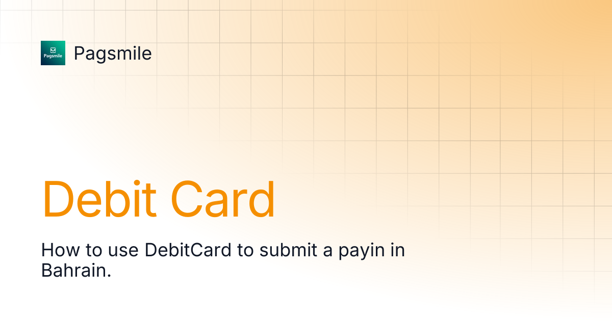 Debit Card | Pagsmile